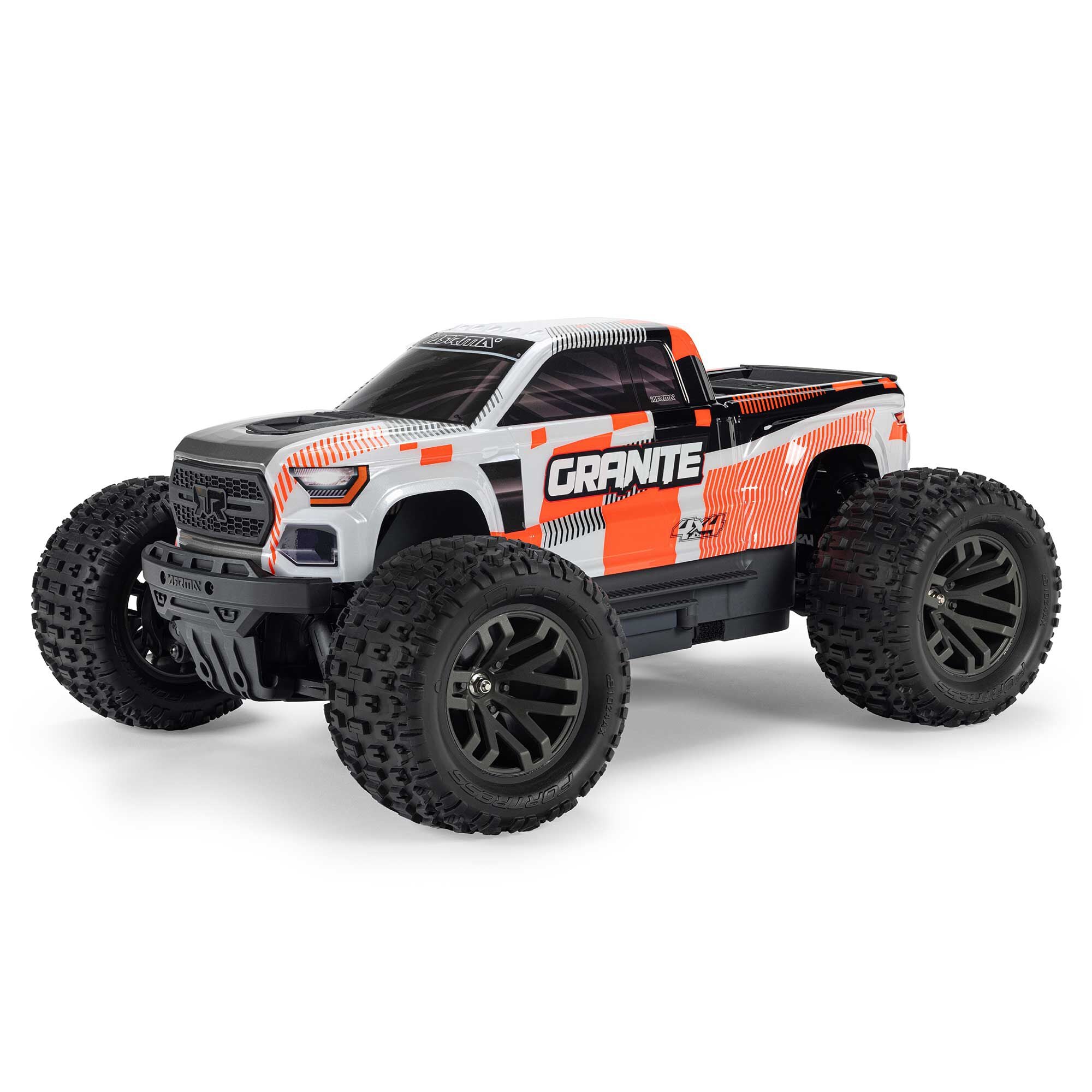 Arrma 1/10 GRANITE MEGA 665 4X4 RTR Brushed Monster Truck, Orange ...